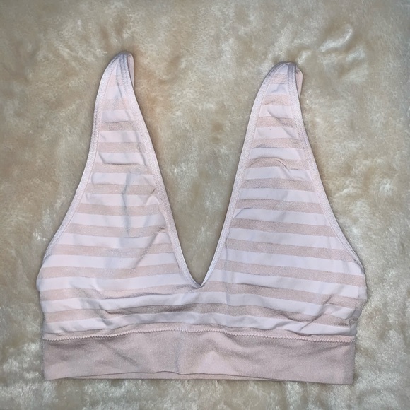 Jockey | Intimates & Sleepwear | Medium Pink And White Striped Bra ...